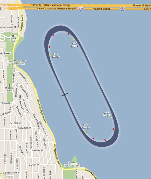 Seattle course map – H1 Unlimited