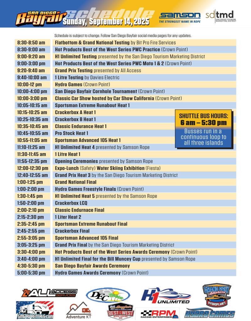 2025 San Diego Bayfair – H1 Unlimited